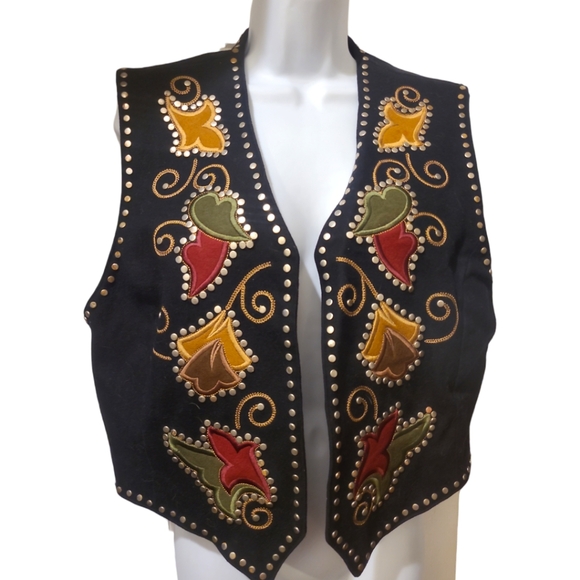 Double D Ranch | Jackets & Coats | Rare Vintage Waistcoat Vest With ...